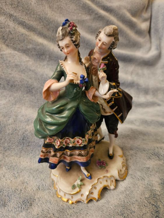 Porzellan Figur Barock Paar ca. 22 cm hoch | Kaufen auf Ricardo