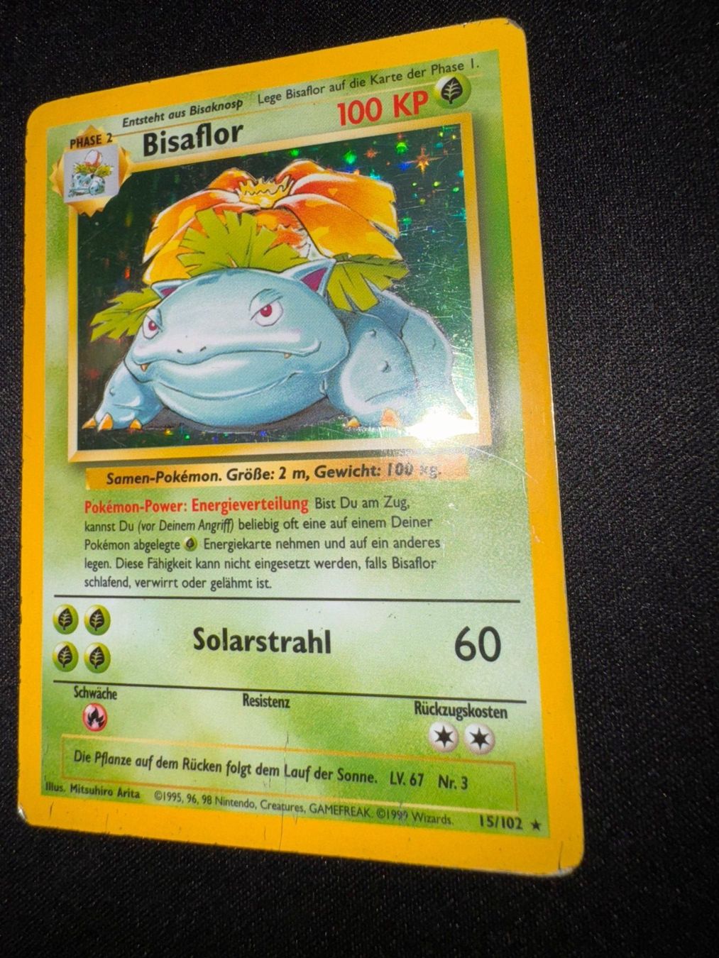 Pokemon Bisaflor Holo 15/102 - Base Set - DE (Gebraucht) in Bürglen UR ...