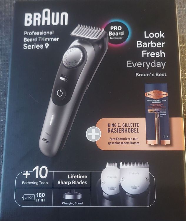 Braun Series 9 Barttrimmer Profi BT9420 mit Rasierer ab 1.- (Neu und ...