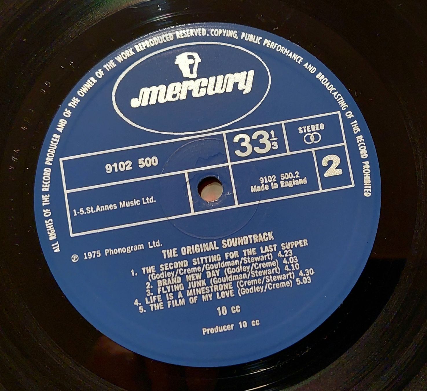 10CC - The Original Soundtrack (I'm Not In Love) (1975 UK) (Gebraucht ...