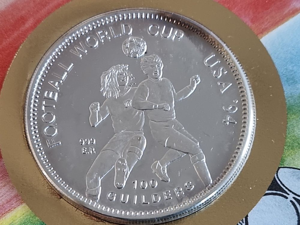 1994 Silber Münzbrief Fussball WM94 Schweiz (Gebraucht) in Arni AG für ...