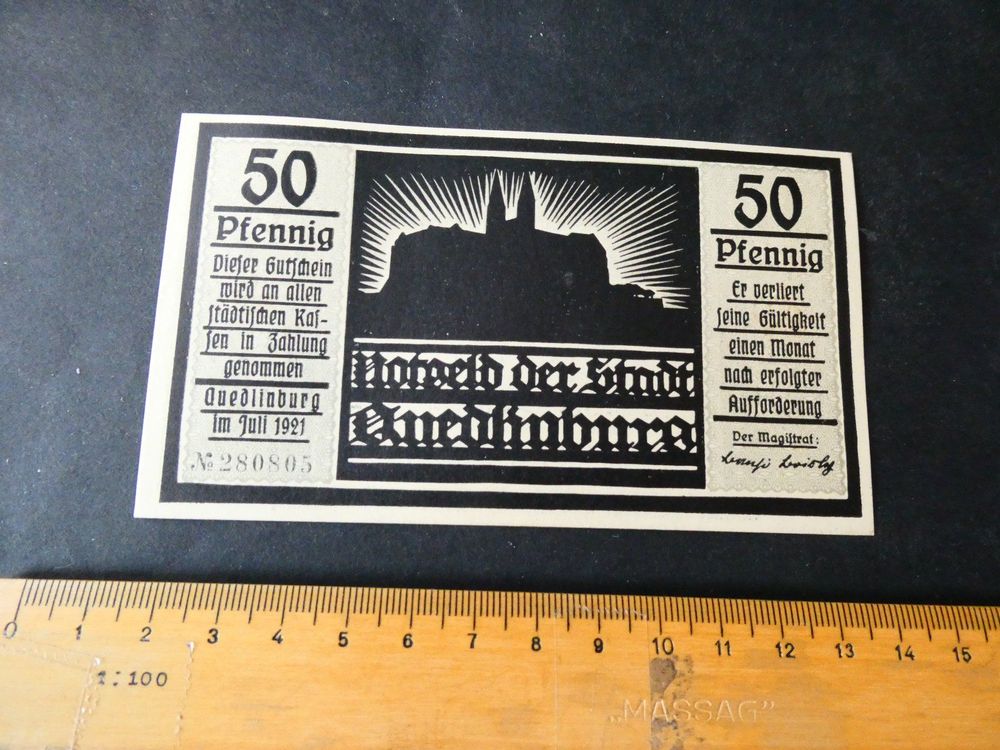 Dt. Reich 1921, Quedlinburg - Notgeld (Neu (gemäss Beschreibung)) in ...