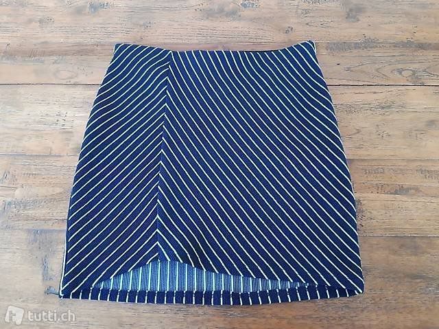 Retro Vintage Casual Mini Rock Nadelstreifen stretch (Neu (gemäss ...