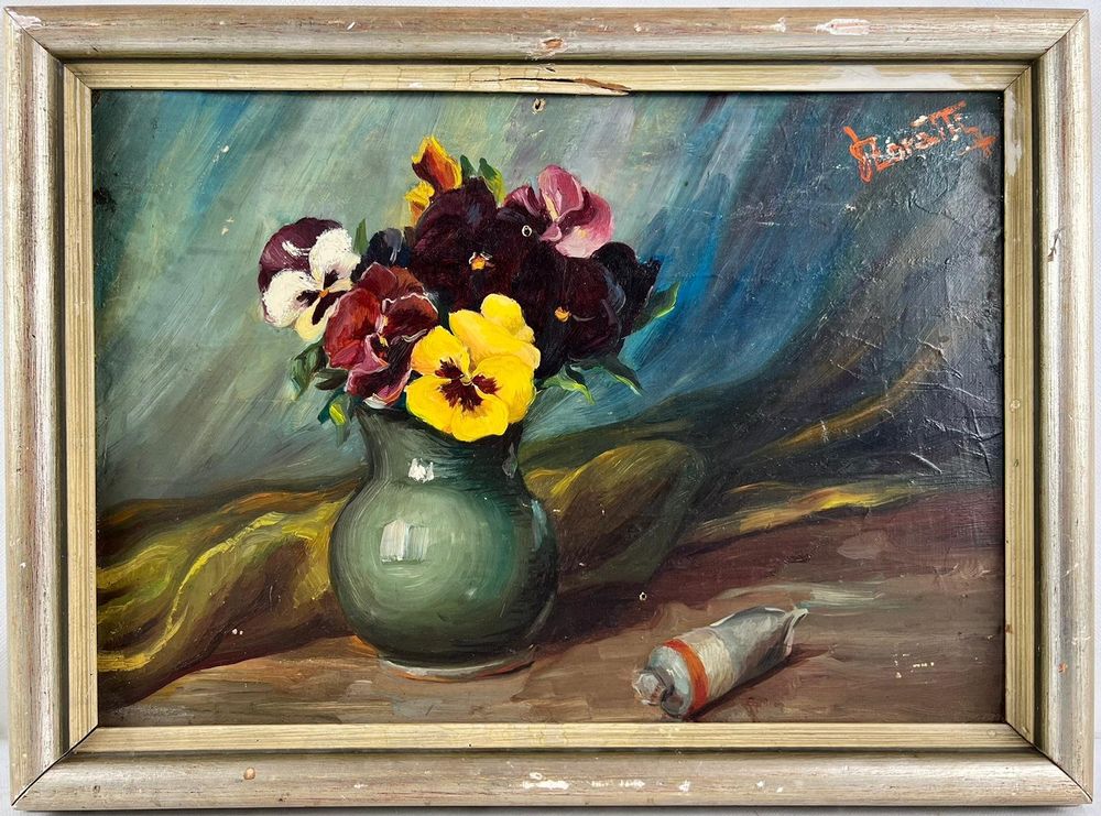 Stilleben Gemälde Schwerleserlig signiert. (Gebraucht) in Neuhausen am Rheinfall für CHF 10 ...