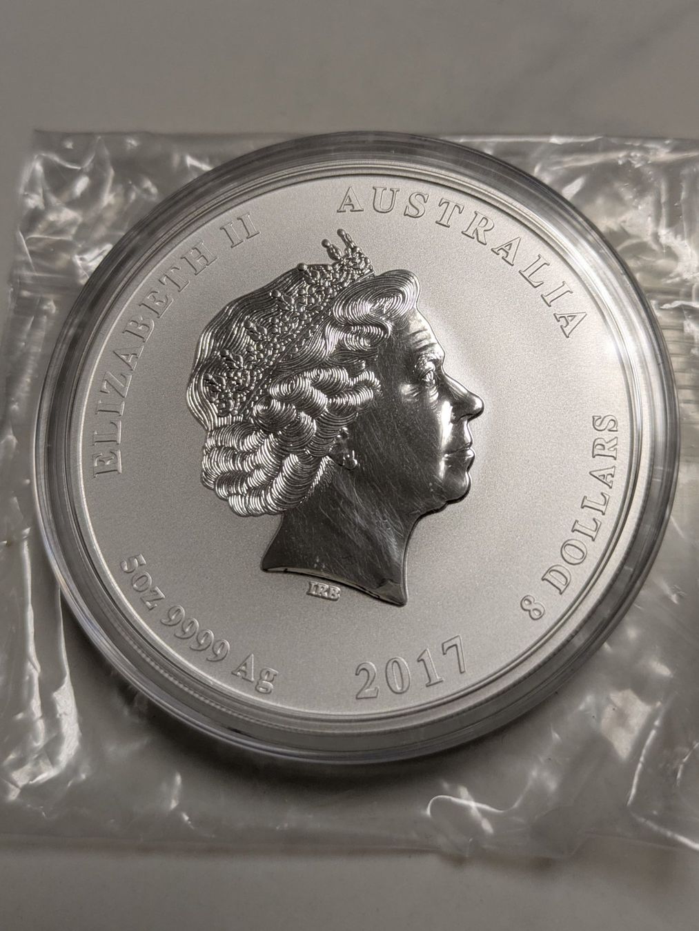 5 oz. / Unze Silber Münze Lunar 2 Hahn 2016 (Gebraucht) in Uznach für ...