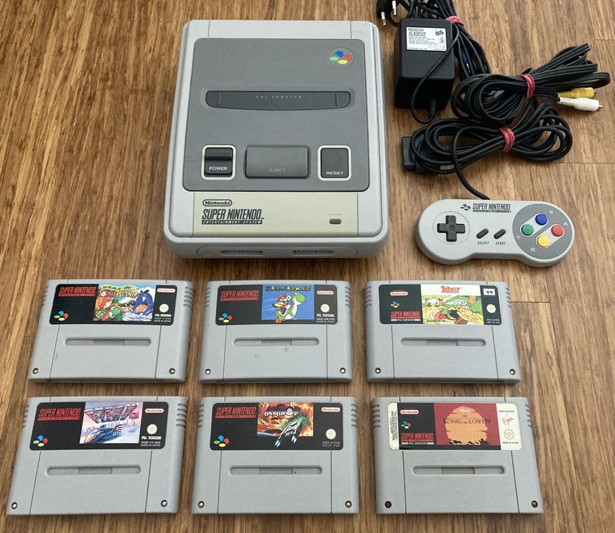 Super Nintendo SNES mit 6 Games Super Mario World Set (Gebraucht) in ...