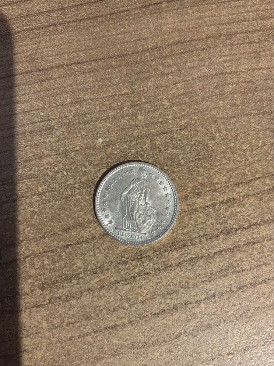 1 Franken Silber Münze Schweiz 1957 fast STGL (Gebraucht) in Locarno ...