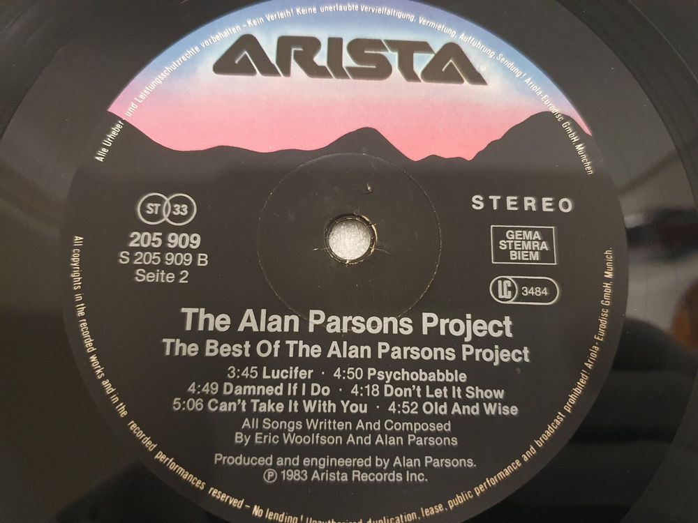 The Alan Parsons Project – The Best Of The Alan Parsons (Gebraucht) in ...