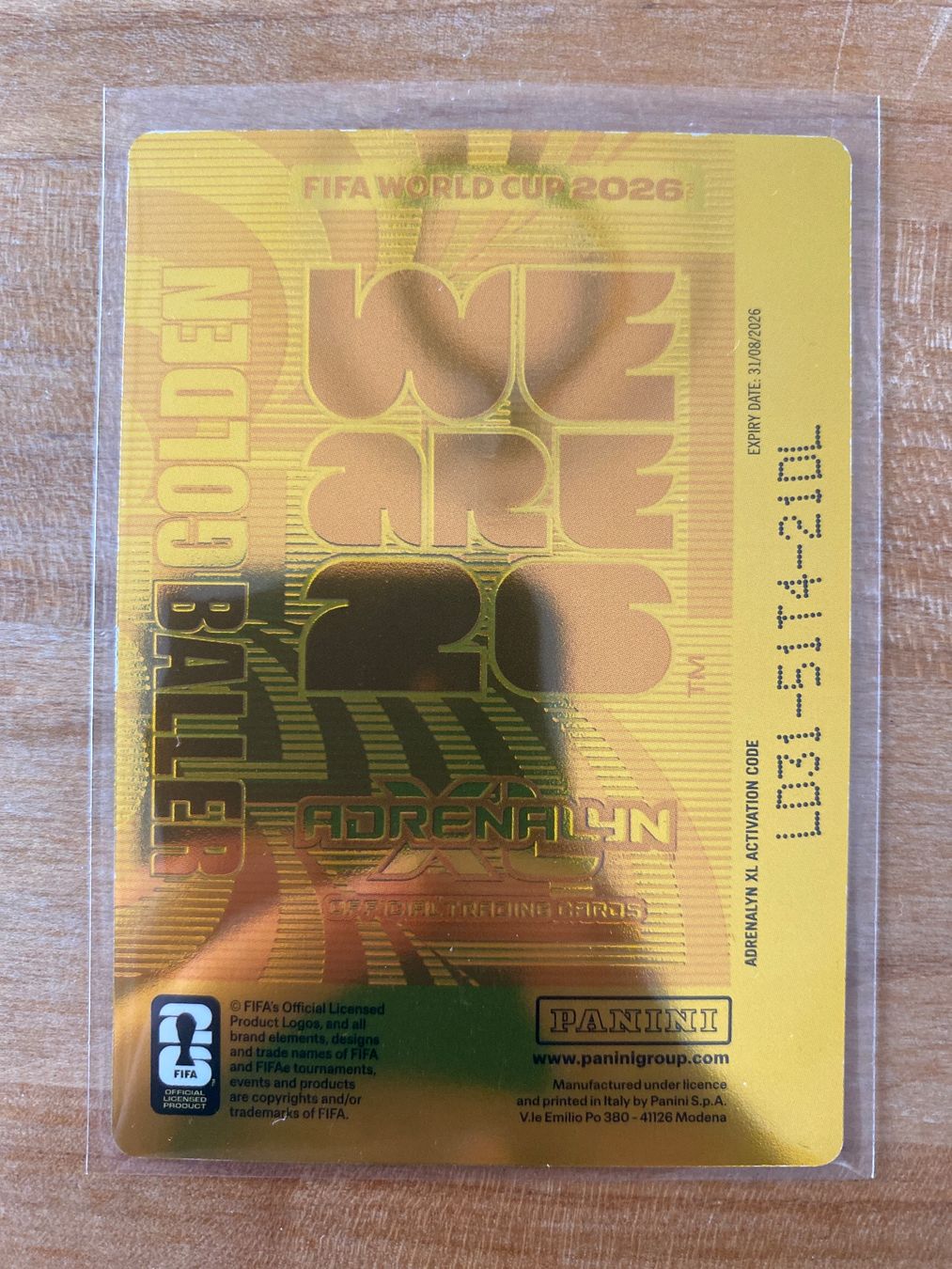 Panini FIFA World Cup 2026 Mohamed Salah Golden Baller (Neu (gemäss ...