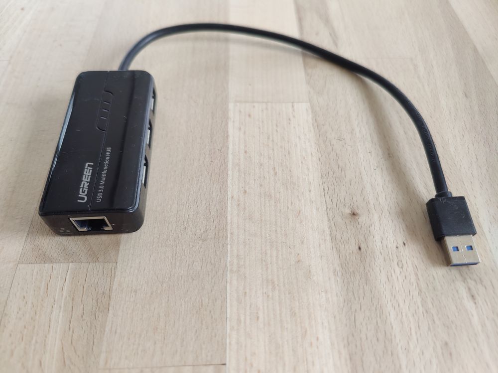 UGREEN USB Hub Ethernet Adapter Gigabit mit 3 USB 3.0 Ports | Kaufen ...