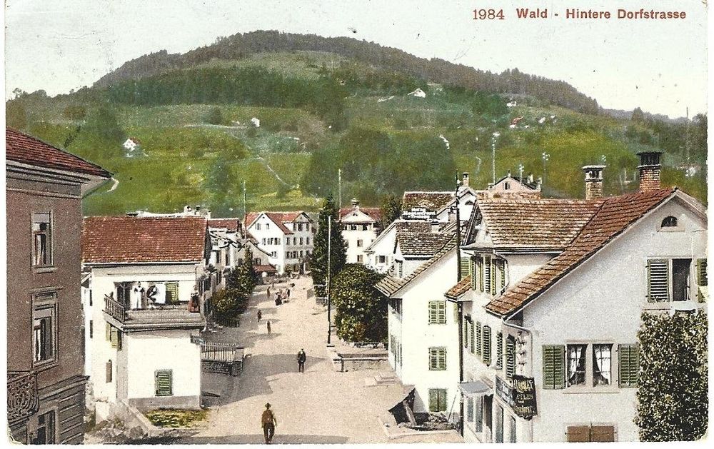 Alte Postkarte Wald ZH, Hintere Dorfstrasse (Gebraucht) in Wetzikon ZH ...