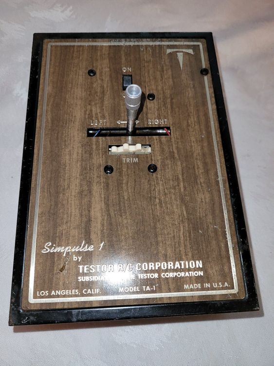 Top Rarität Testor Simpulse 1 Vintage RC-Sender 70er Jahre (Defekt) in ...