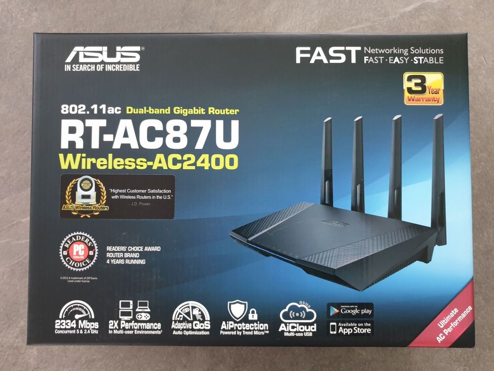 ASUS Gigabit Router RT-AC87U (Gebraucht) in für CHF 30 – mit Lieferung ...