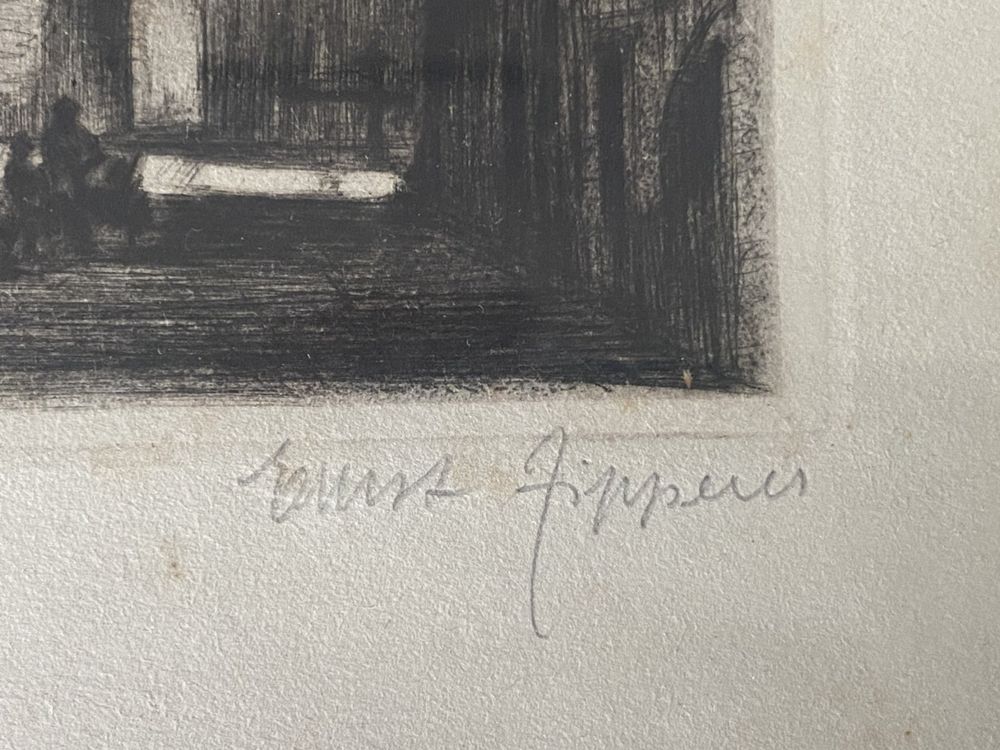 Radierung von Ernst Gustav Zipperer (Gebraucht) in Basel für CHF 10 ...