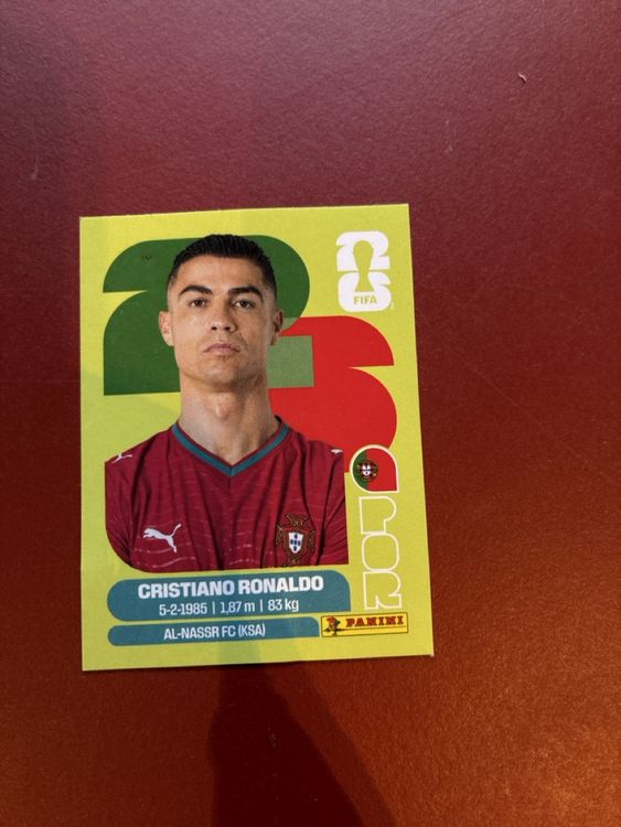 Sticker Cristiano Ronaldo Panini Qatar 2023 USA UNTED EDITIO (Neu ...