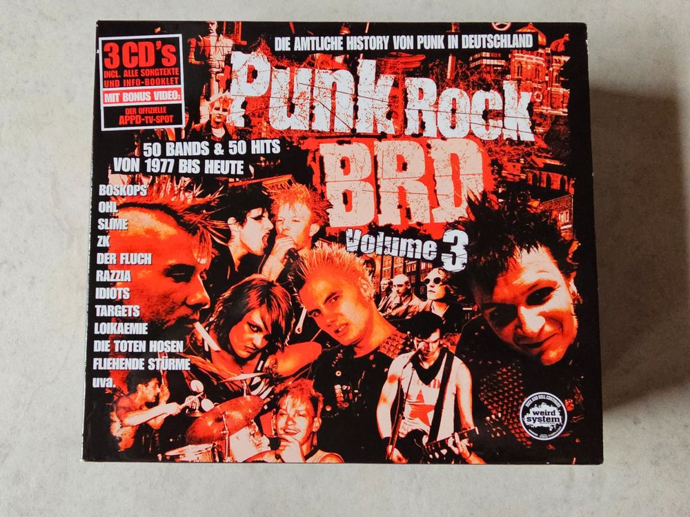 Punk Rock BRD - Volume 3 / 3 CD Box (Gebraucht) in Schneisingen für CHF ...