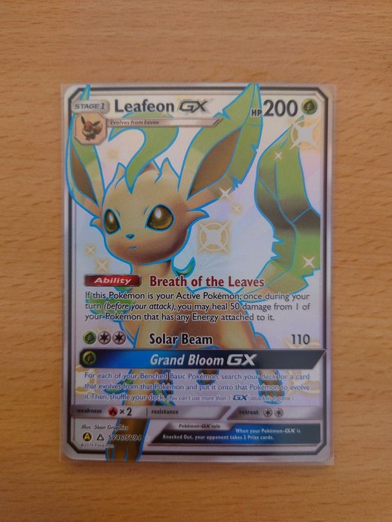 Leafeon GX (HIF SV46) Pokémon Hidden Fates (Neu (gemäss Beschreibung ...