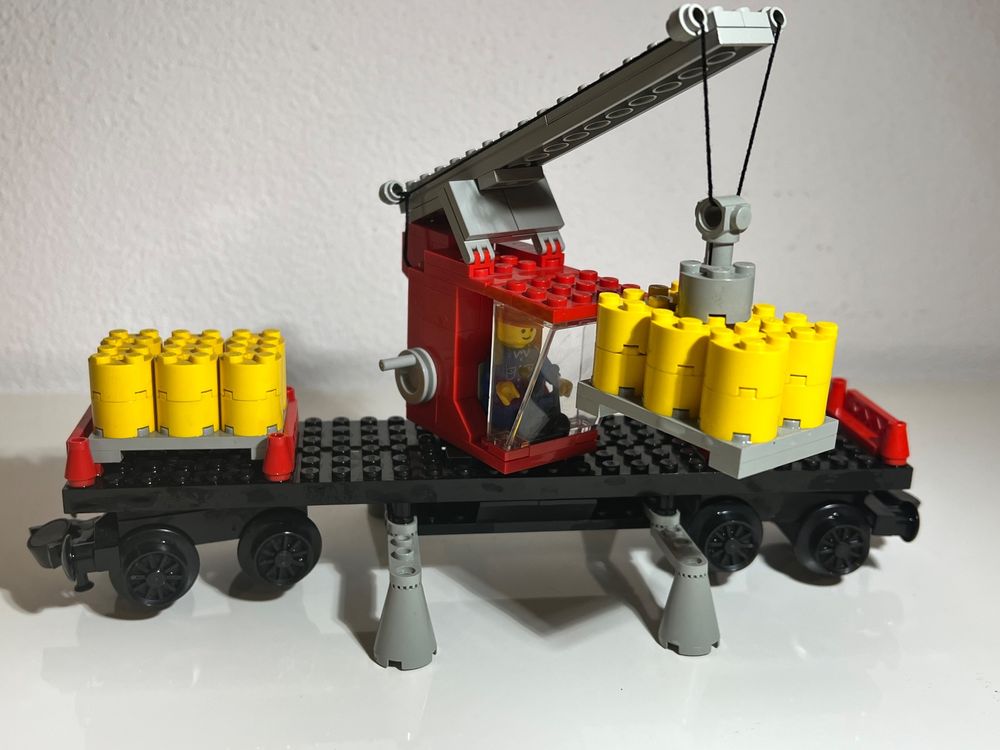 Lego Nr. 7817 Eisenbahn 12V - Kranwaggon von 1985 (Gebraucht) in Felben ...