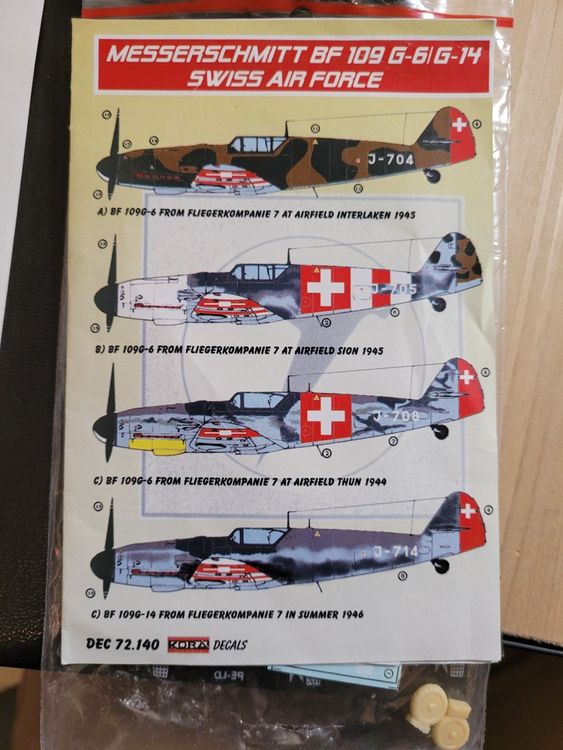 Swiss bf109g decals | Kaufen auf Ricardo