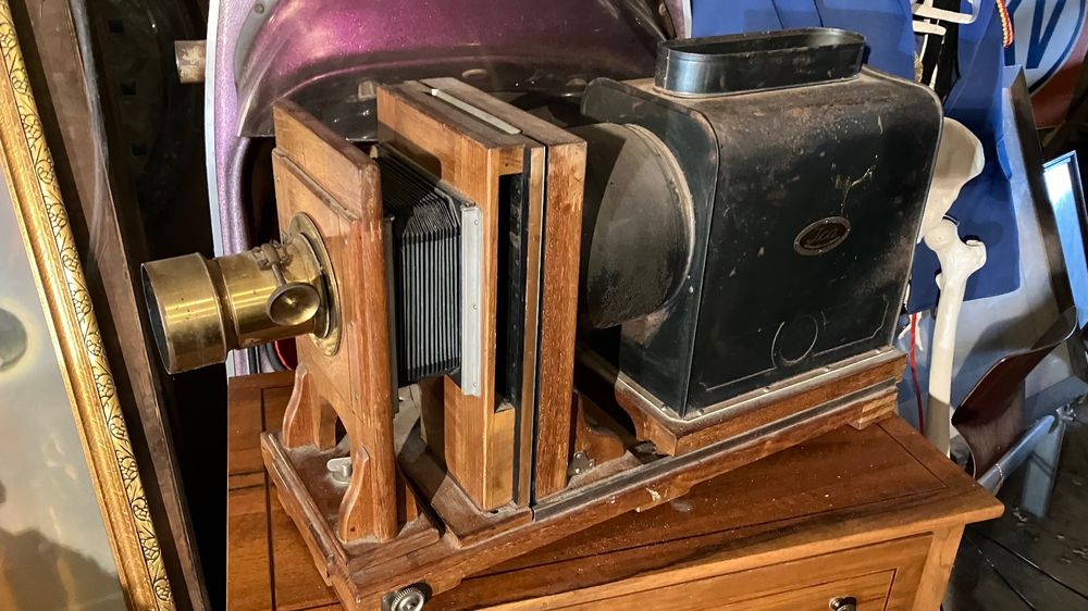 Lanterne magique ancienne ICA Zauberlaterne Laterne Foto (Defekt) in St ...