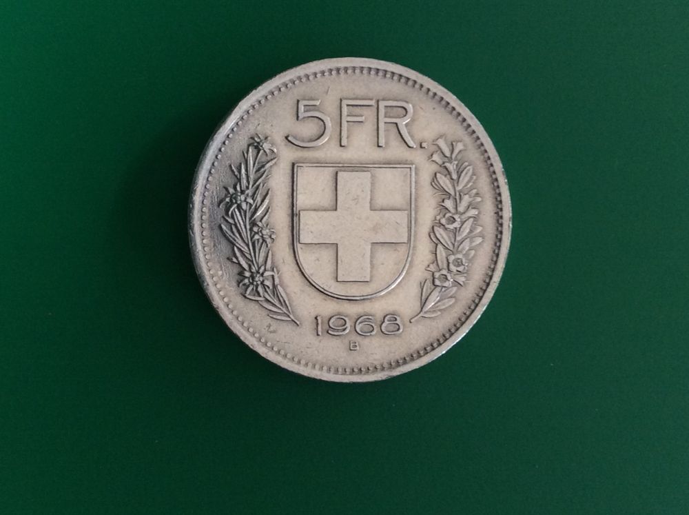 5 francs 1968 Belle (D'occasion) à Genève pour CHF 11 – avec livraison ...