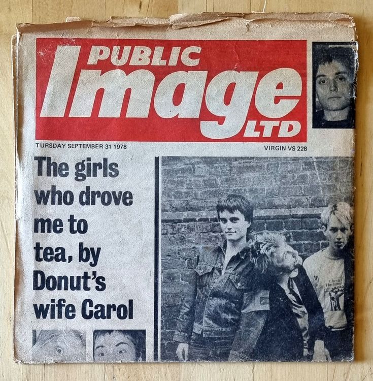 Vinyl-Single PIL "Public Image" (UK 1978) Newspaper-Sleeve (Gebraucht ...