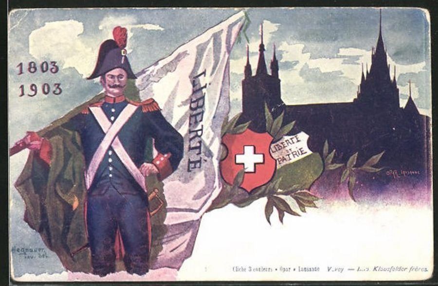 Centenaire Vaud 1803-1903, artiste Hegnauer (Gebraucht) in Frauenfeld ...