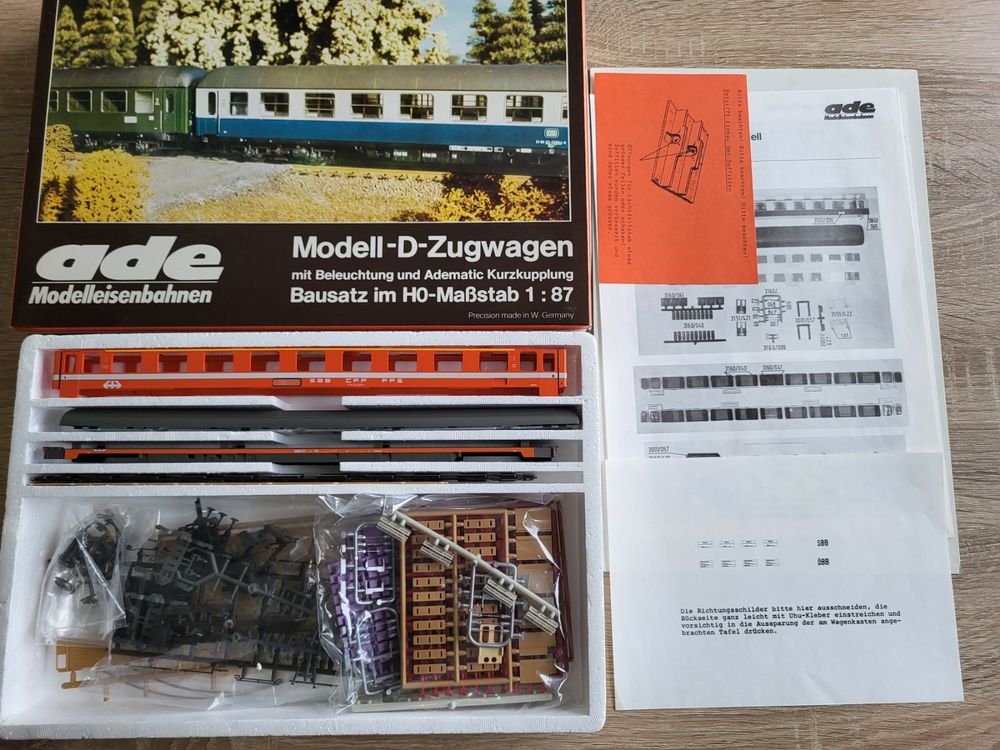 H0 ADE Modell Bausatz SBB A Eurofima NEU ! (Neu und originalverpackt ...