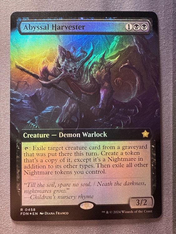 Abyssal Harvester FOIL Variant 0458 Foundations (Neu (gemäss Beschreibung)) in Windlach für CHF ...