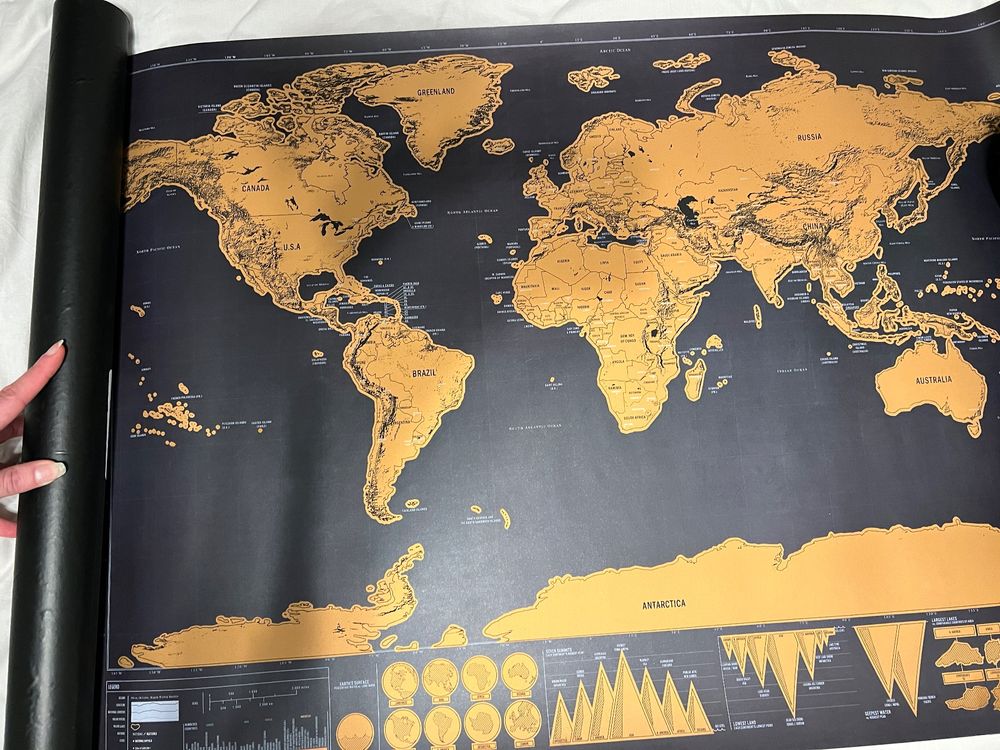 Scratch Map Deluxe Weltkarte zum Aufrubbeln (Neu (gemäss Beschreibung)) in Künten für CHF 5 ...