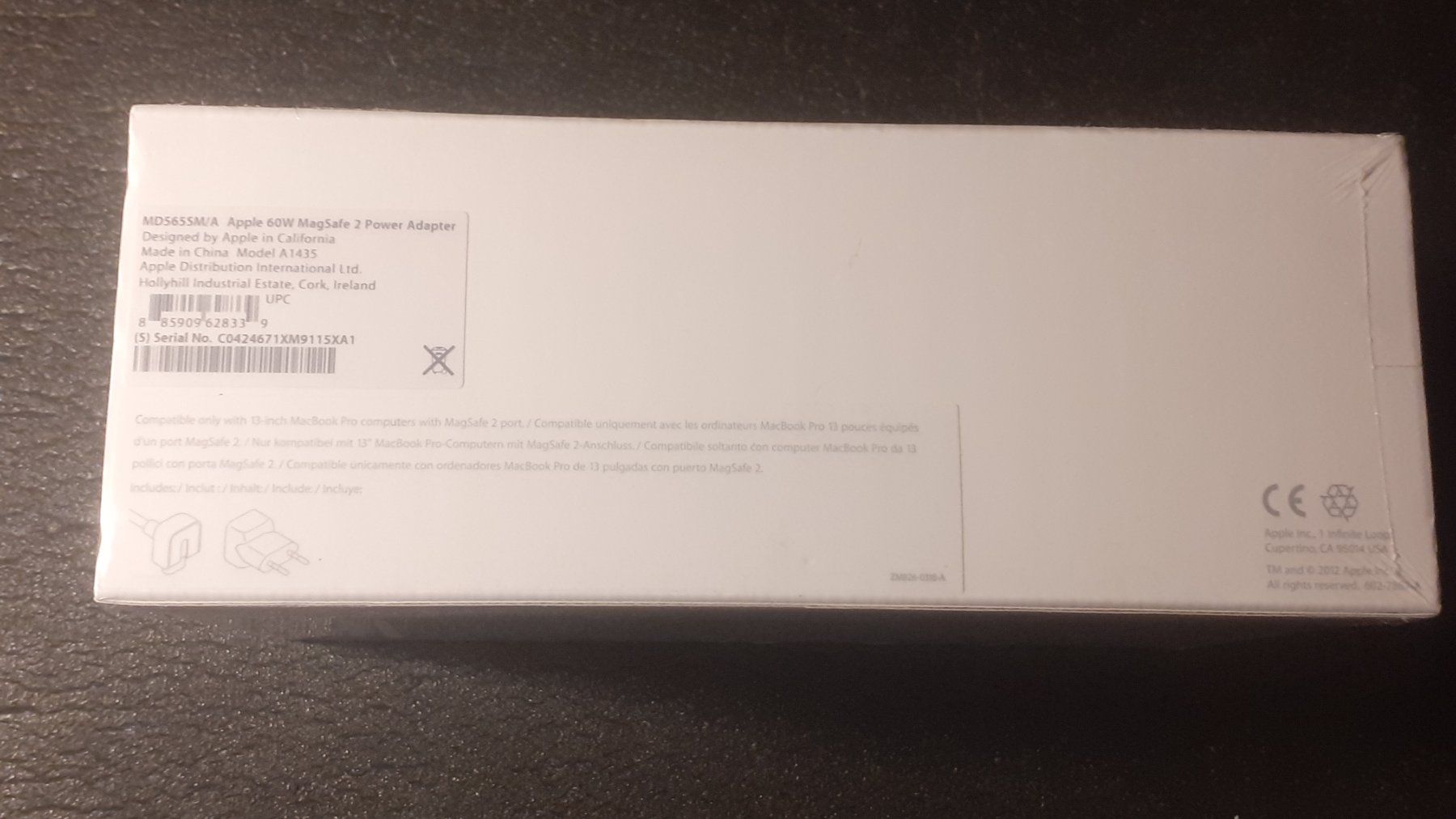 Ladegerät/Chargeur Apple Magsafe 2 60 W Power Adapter (Neuf avec ...