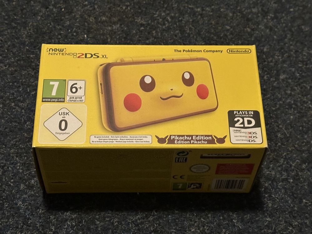 New Nintendo 2ds Pikachu Pokemon Limited Edition NEU (Neu und ...