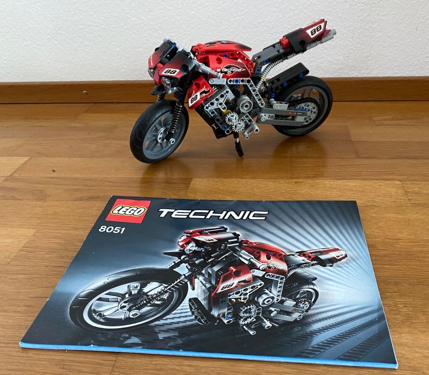 LEGO Technic 8051 Motorbike Bike Motorrad Rennmotorrad (Gebraucht) in Arlesheim für CHF 30 – mit ...