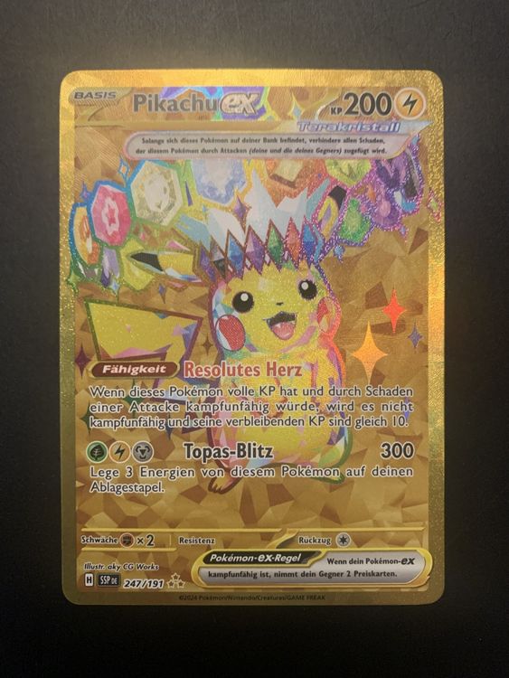 Pikachu EX Gold (Neu (gemäss Beschreibung)) in Bonstetten für CHF 65 ...