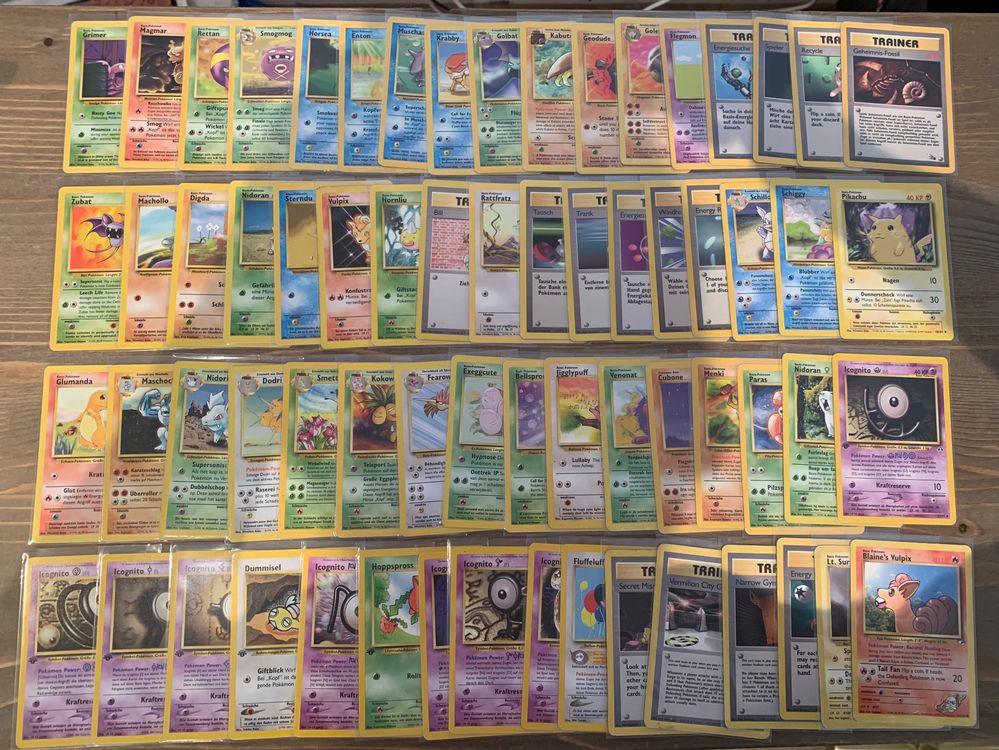 Vintage Base Set, Jungle, Fossil, Gym, Neo Discovery Pokemon (Gebraucht ...