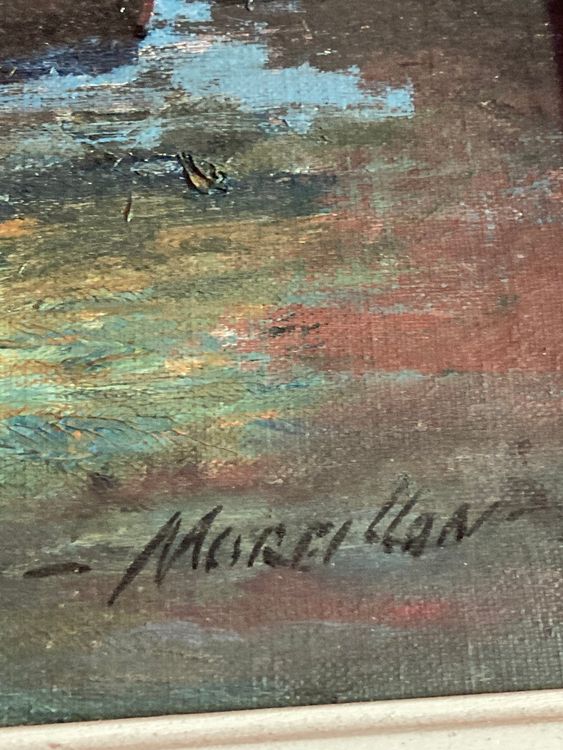 Tableau bateau MOREILLON Gemälde signé signiert bateau Segel (Gebraucht) in St-Cierges für CHF ...