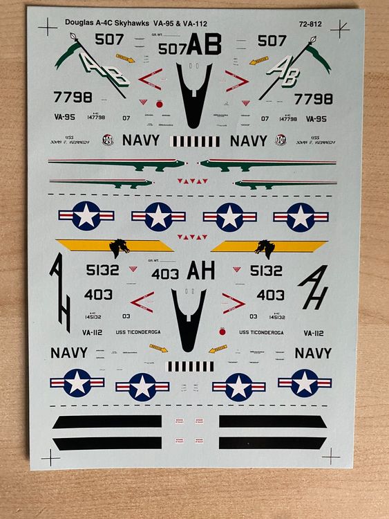 Decals 1/72 - F/A-18D Hornets div. VMFA von Superscale | Kaufen auf Ricardo