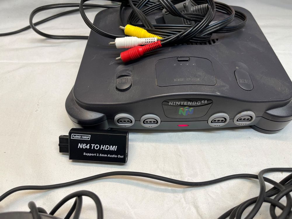 Nintendo 64 Konsole mit 3 Controller&8 Spiele&HDMI Adapter (Gebraucht ...