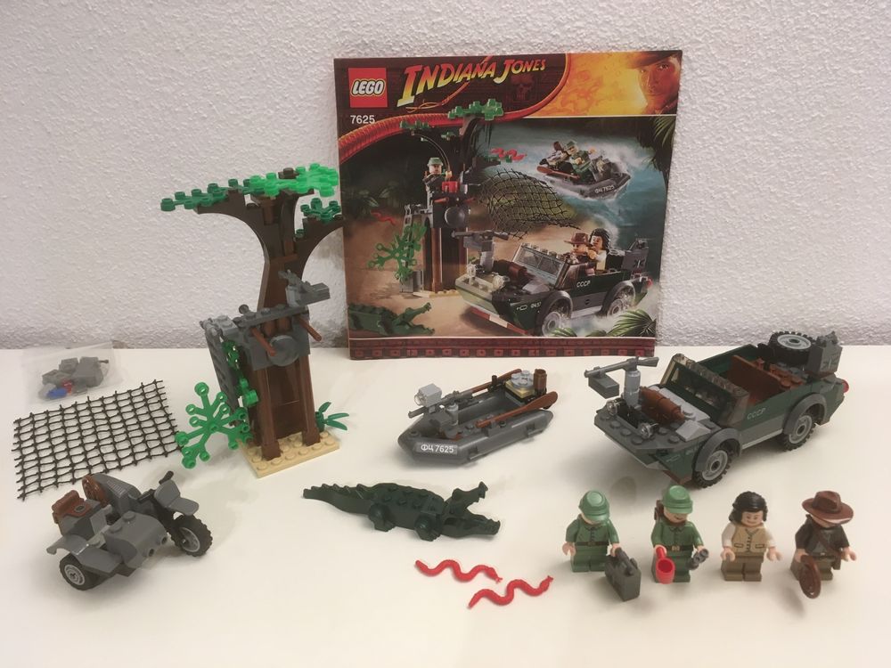 Lego Indiana Jones River Chase 7625 Jahr 2008 + Seitenwagen (Gebraucht ...