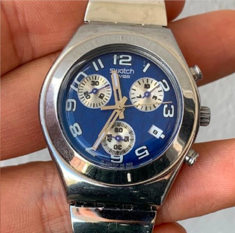Swatch Chrono 35 mmm läuft Batterie neu | Kaufen auf Ricardo