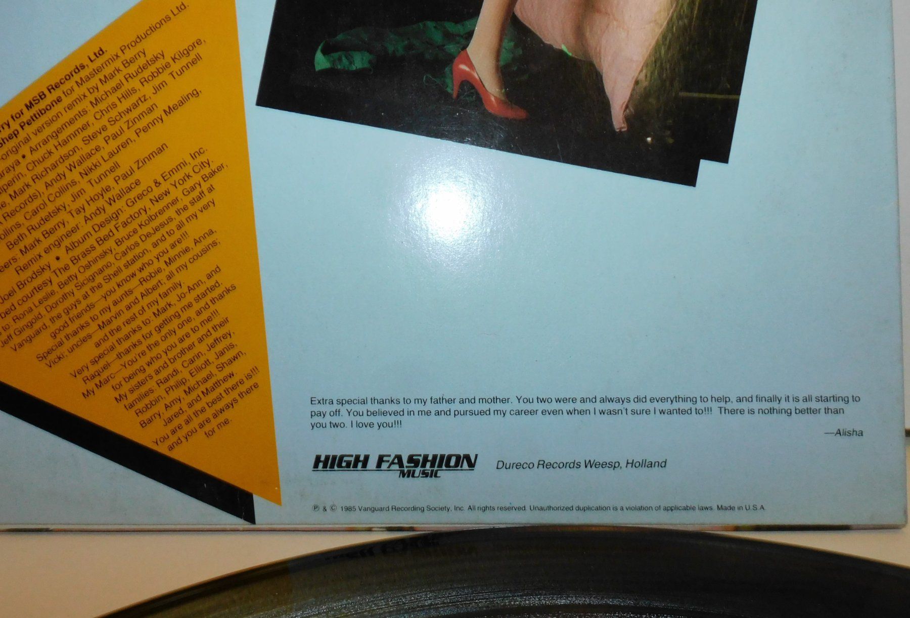 LP Alisha Mixed Remix by Mark Berry 1985 Schallplatte (Gebraucht) in ...