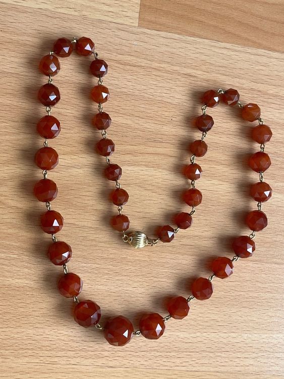Rare Art Deco collier de cristal Brun Bohème des année 50 (D'occasion ...