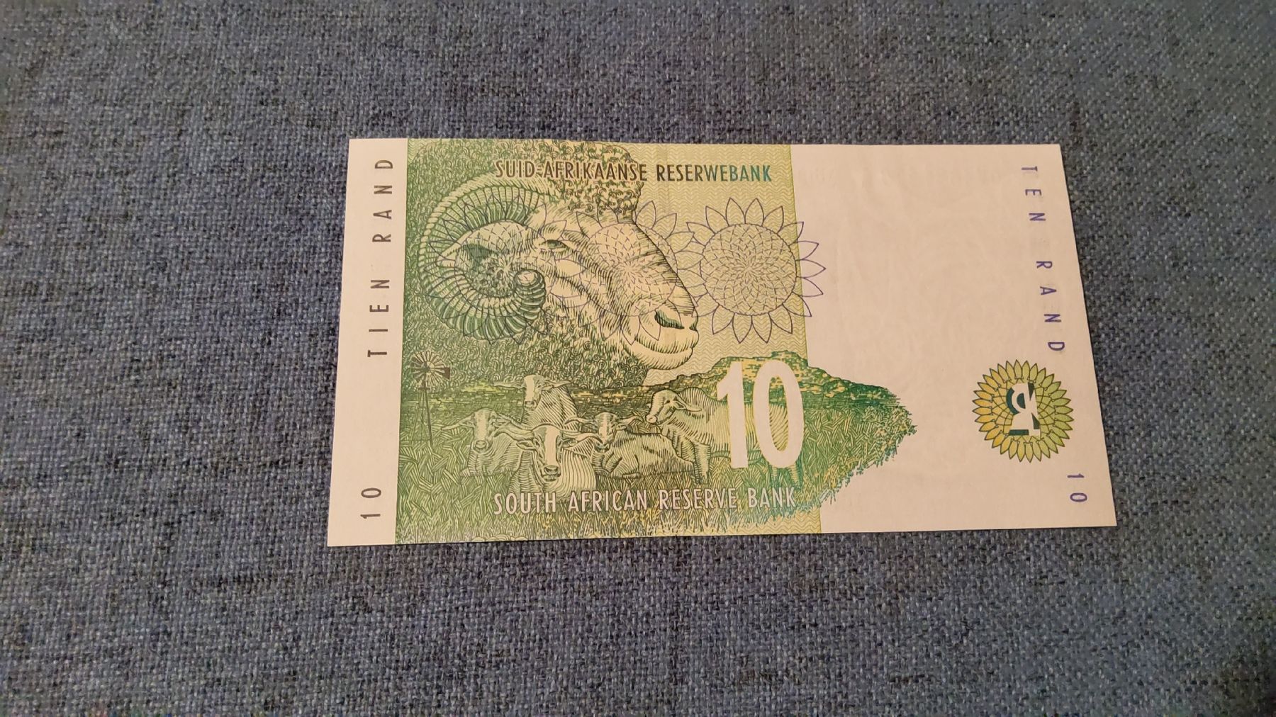 Südafrikanische 10 Rand Banknote mit Nashorn, Top Zustand! (Neu und ...