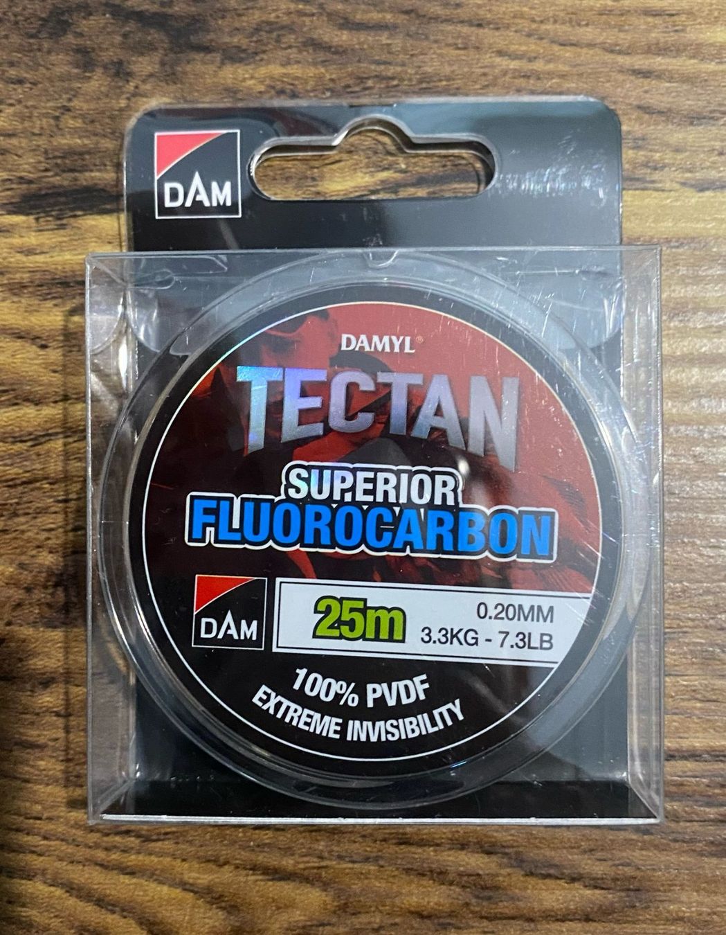 DAM Tectan Fluorcarbon 25m - 0.20 mm/3.3kg (Neu und originalverpackt ...