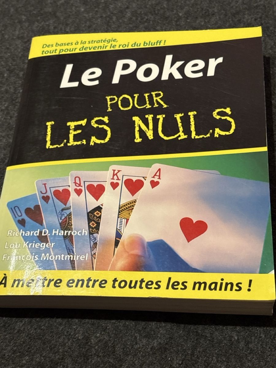 Livre: Le Poker pour les Nuls-Comme neuf-Pour collection 59 (D'occasion ...