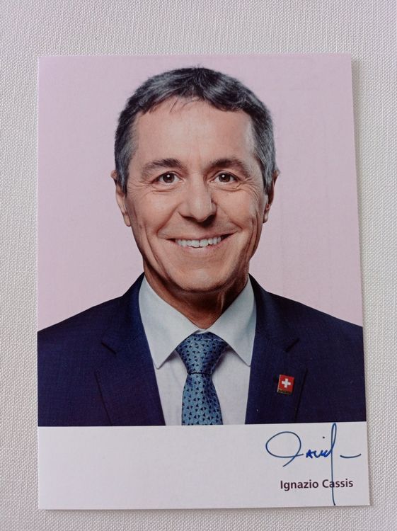 Ignazio Cassis original signierte Autogrammkarte (Gebraucht) in ...