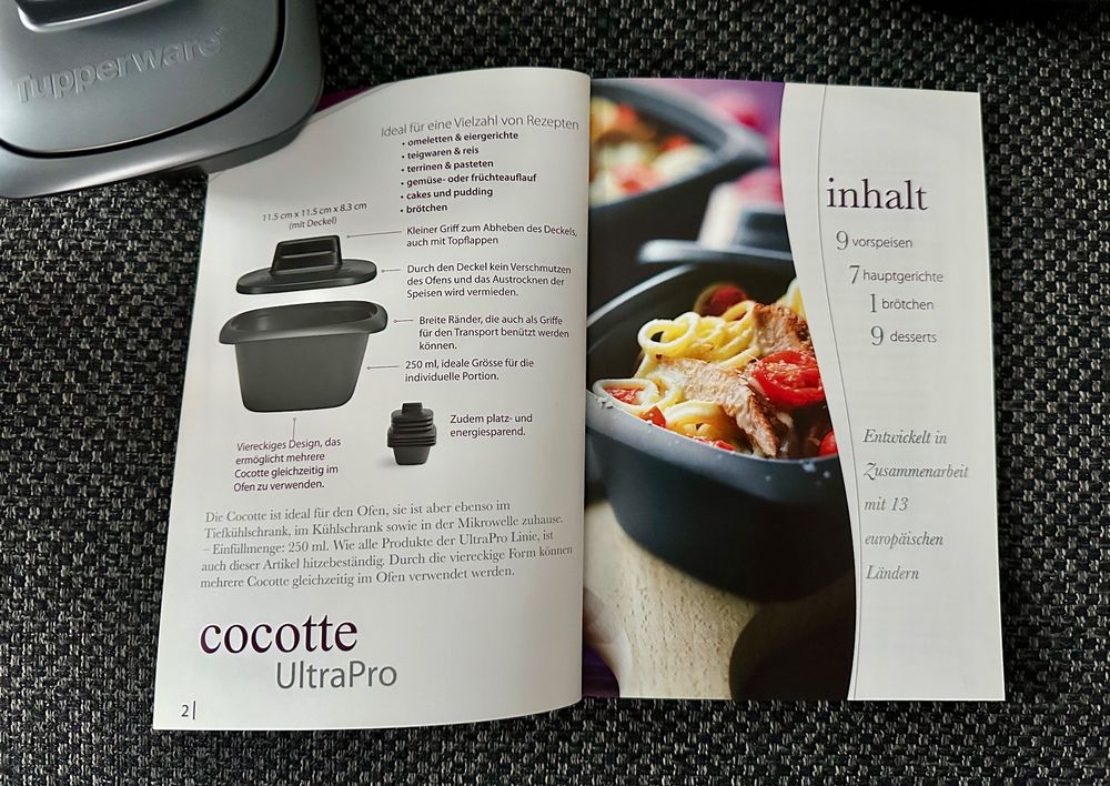Tupperware UltraPro Cocotte, 6 Stück, inkl. Rezeptheft | Kaufen auf Ricardo