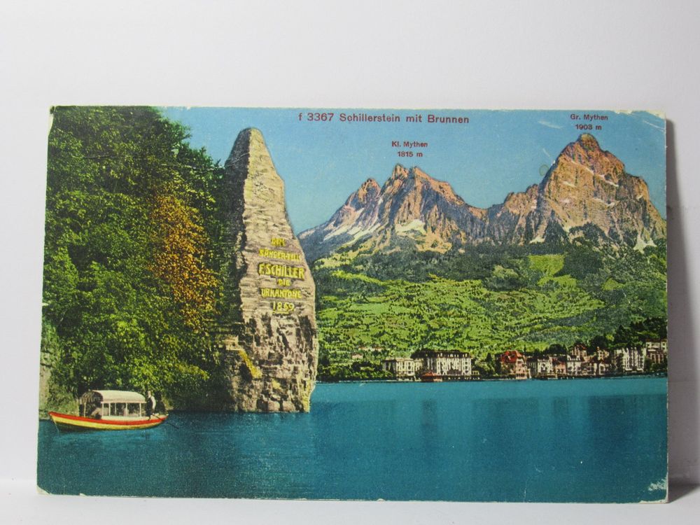 Schillerstein mit Brunnen 1933 (Gebraucht) in Grenchen für CHF 0.35 – mit Lieferung auf Ricardo ...