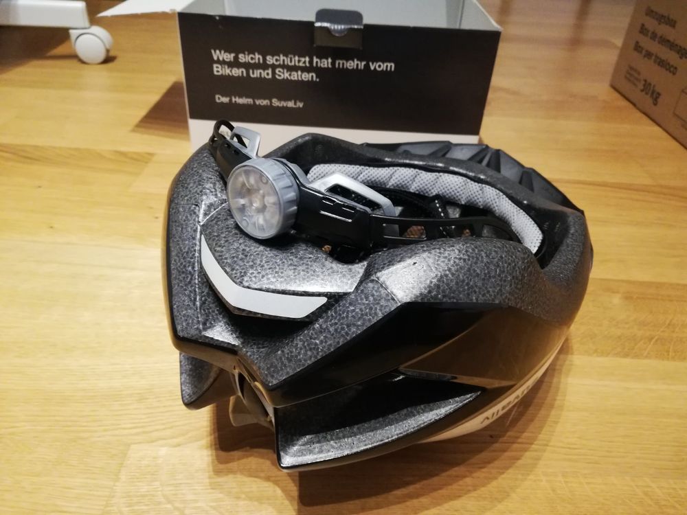 Velohelm SUVA "Volermo", anthrazit/weiss, Grösse: 60 - 64 cm (Gebraucht ...