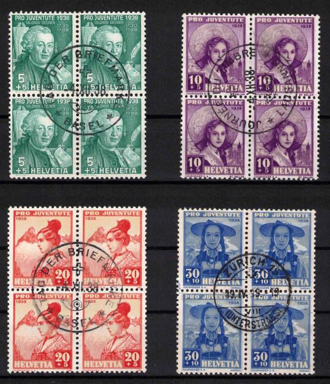 Pro Juventute 1938 Serie im 4er-Block ʘ (Neu (gemäss Beschreibung)) in Nuglar für CHF 10 – mit ...